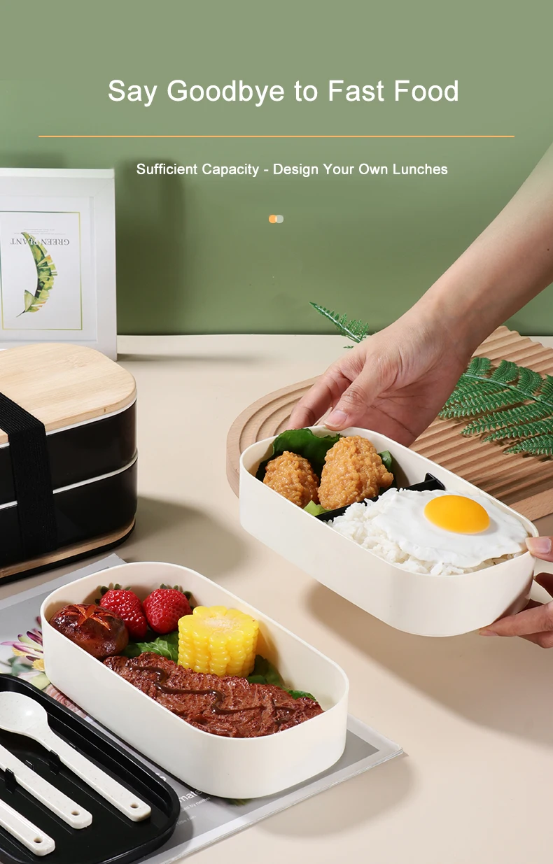 Minimalist Lunch Box - Modern Bento Box for Kids & Adults
