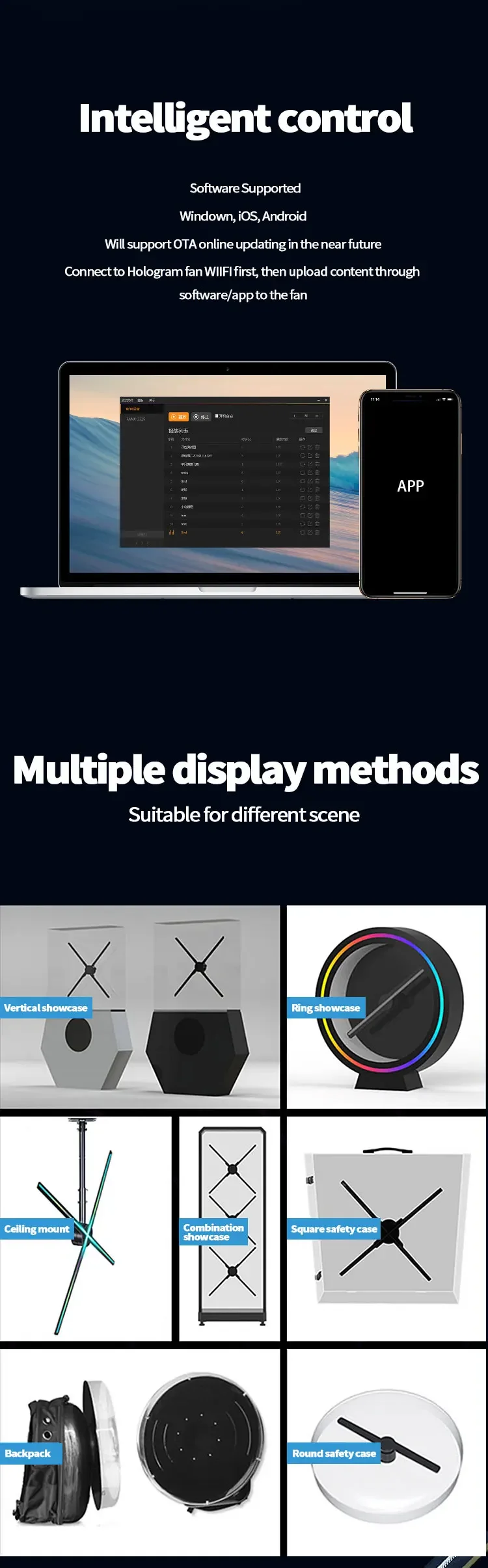 85cm Indoor Outdoor 3D Display Advertising Machine 3D Hologram ...