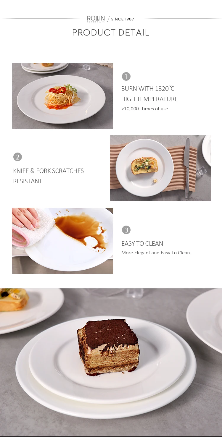 Custom Ceramic Party Plates - Perfect for Hotels & Restaurants