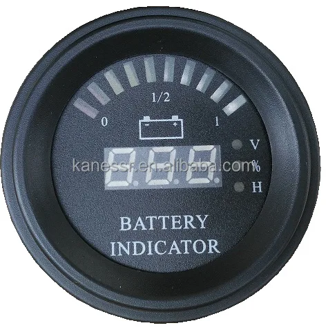Round Battery Charge Indicator SOC with CAN Bus for LIFEPO4