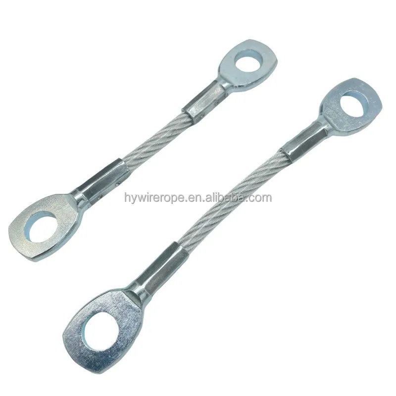 Stainless Steel Wire Rope Lanyard Cable Tether Safety Strap