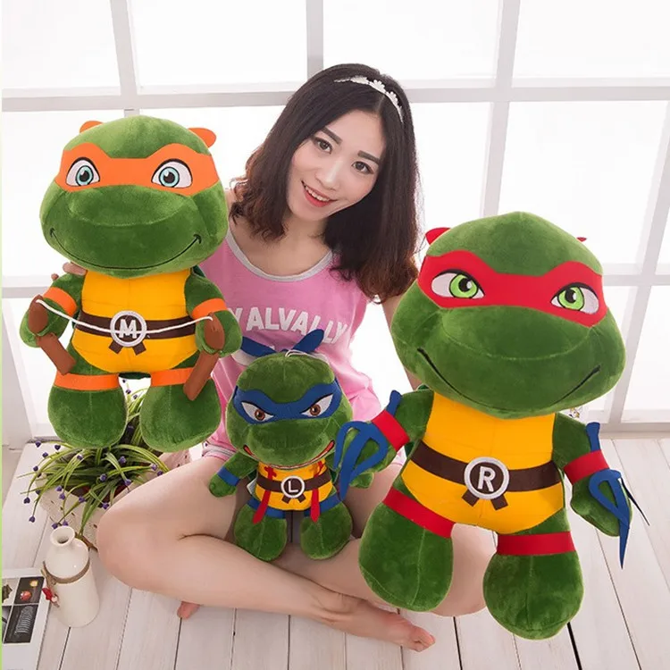 Linda Toy 2024Anime Turtles Plush Dolls Ninja Figure Cute Soft Stuffed ...