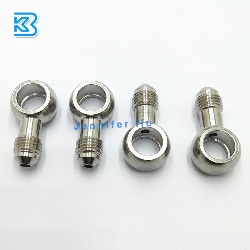 Stainless Steel Banjo Fitting - 45 90 Degree AN3 Adapter