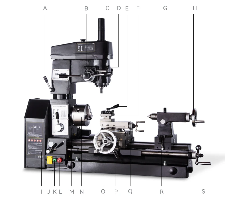 CT300 Mini Lathe and Milling Machine - Precision and Durability