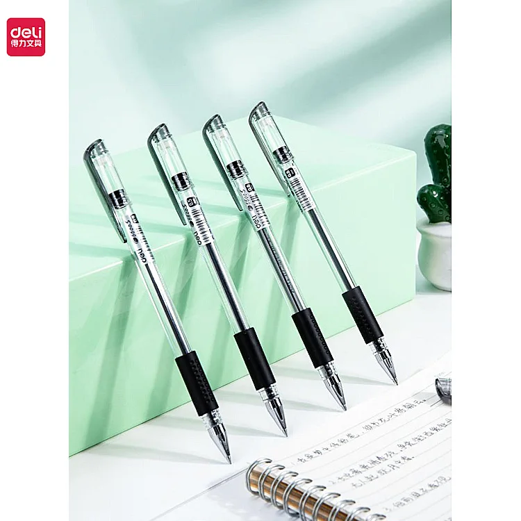 DELI Neutral Pen Ink Pen Bullet Black Basket Red Neutral Pen 0.5mm ...