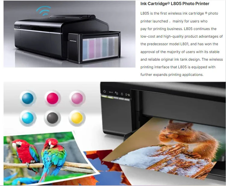 Epson L805 Inkjet Printer - High Quality & Speed Printing