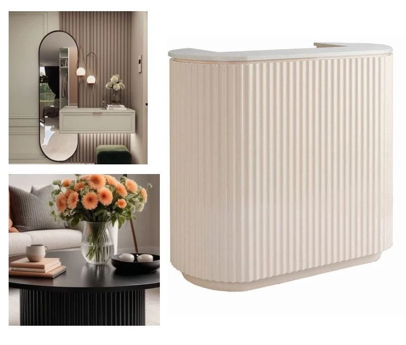 3D MDF Board Wall Panel Decorative 3D Wave MDF for Furniture