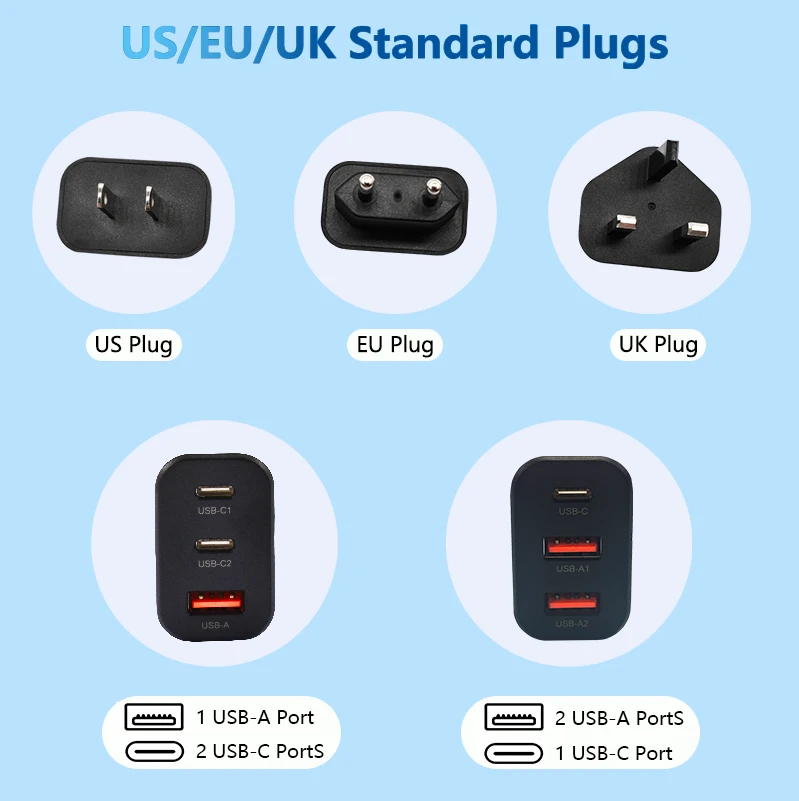 Portable 30W Usb C and Usb-A Mobile Phone Fast Charger Pd Chargers Usb ...