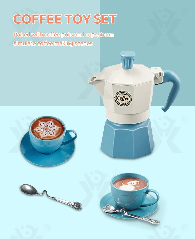 Chengji Girls Pretend Play Afternoon Tea Kitchen Toys Simulation ...