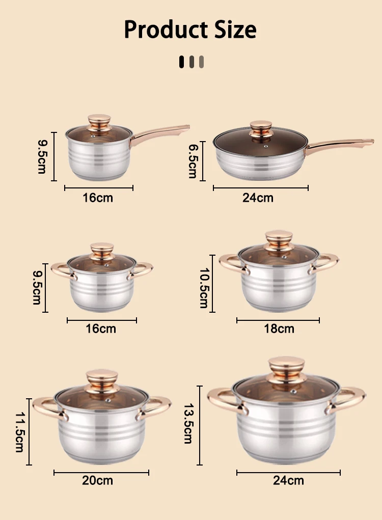 Induction Base Non Stick Cookware Set -Jmpw Stainless Steel