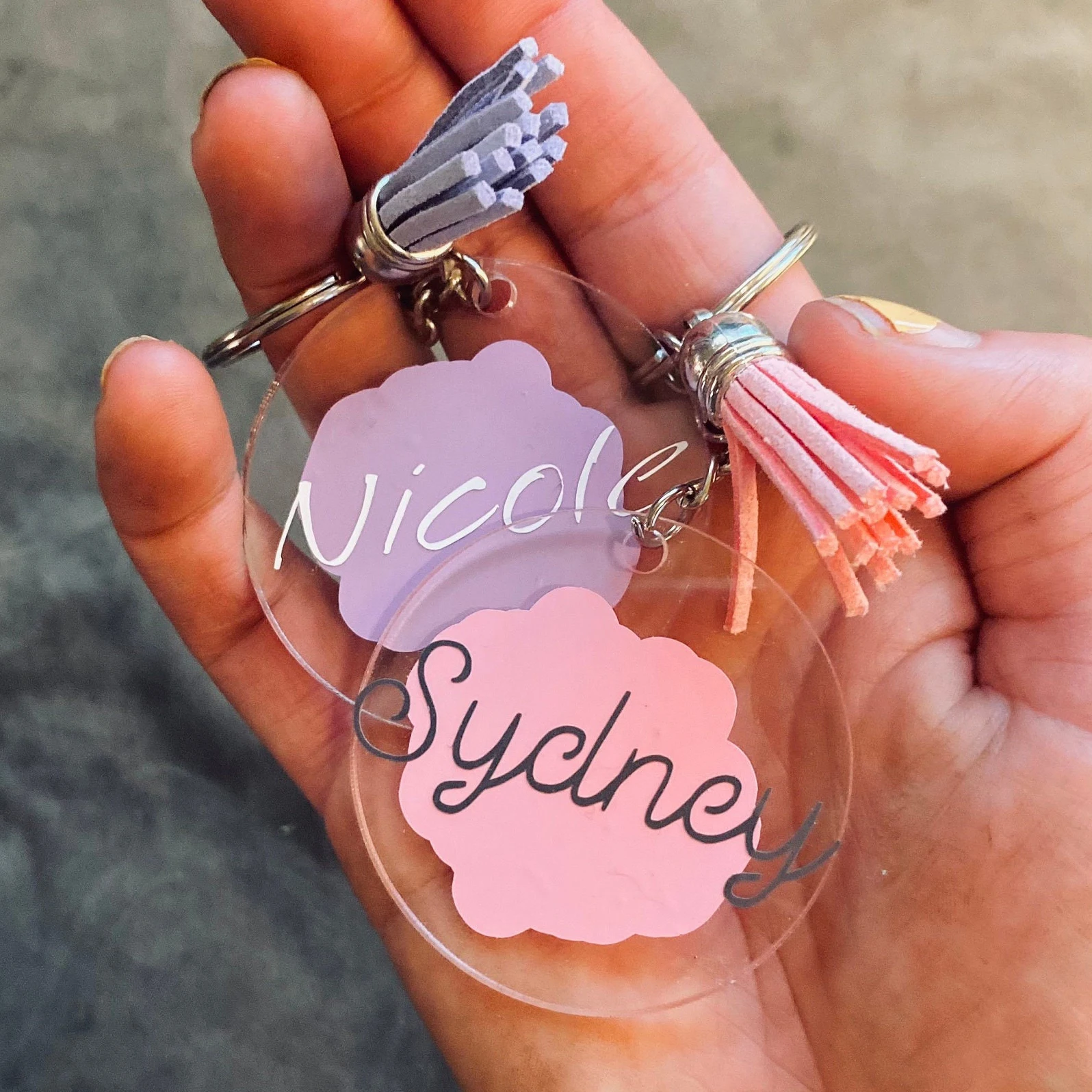 Wholesale Blank Clear Transparent Acrylic Keychain Custom Acrylic ...