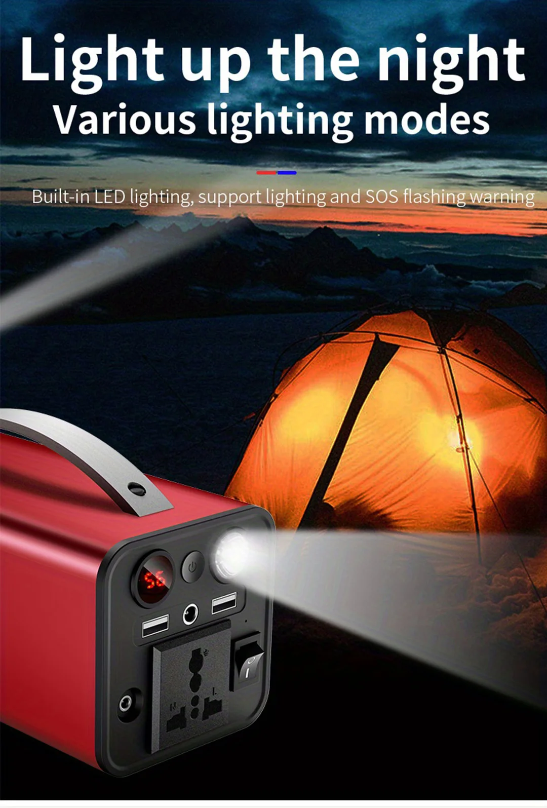 Portable Power Station 180w Portable Power Bank Outdoor Power Supply ...
