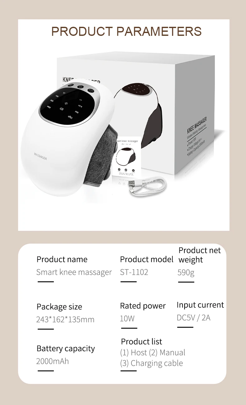 New Arrivals Electric Pain Relief Arthritis Electric Knee Massager With ...
