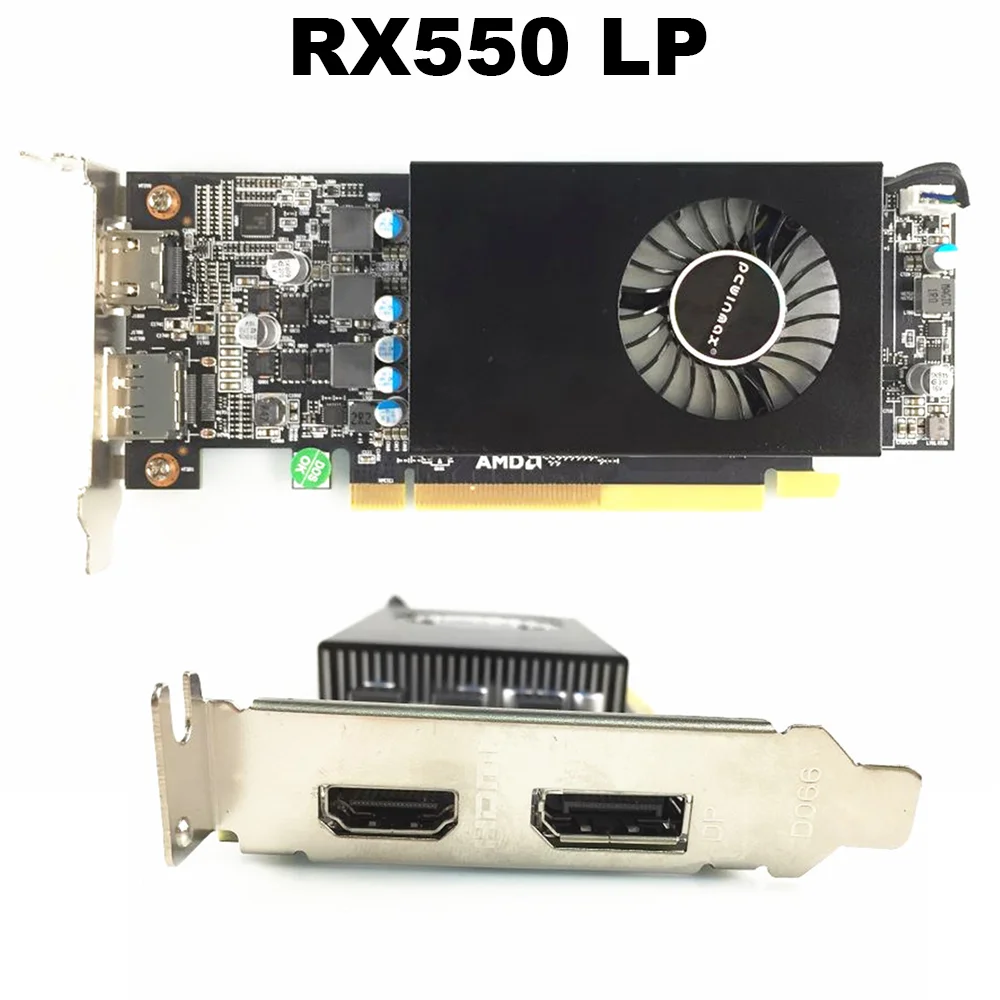 PCWINMAX Factory Price OEM Original RX550 2GB 4GB 128Bit GDDR5 ATX LP ...
