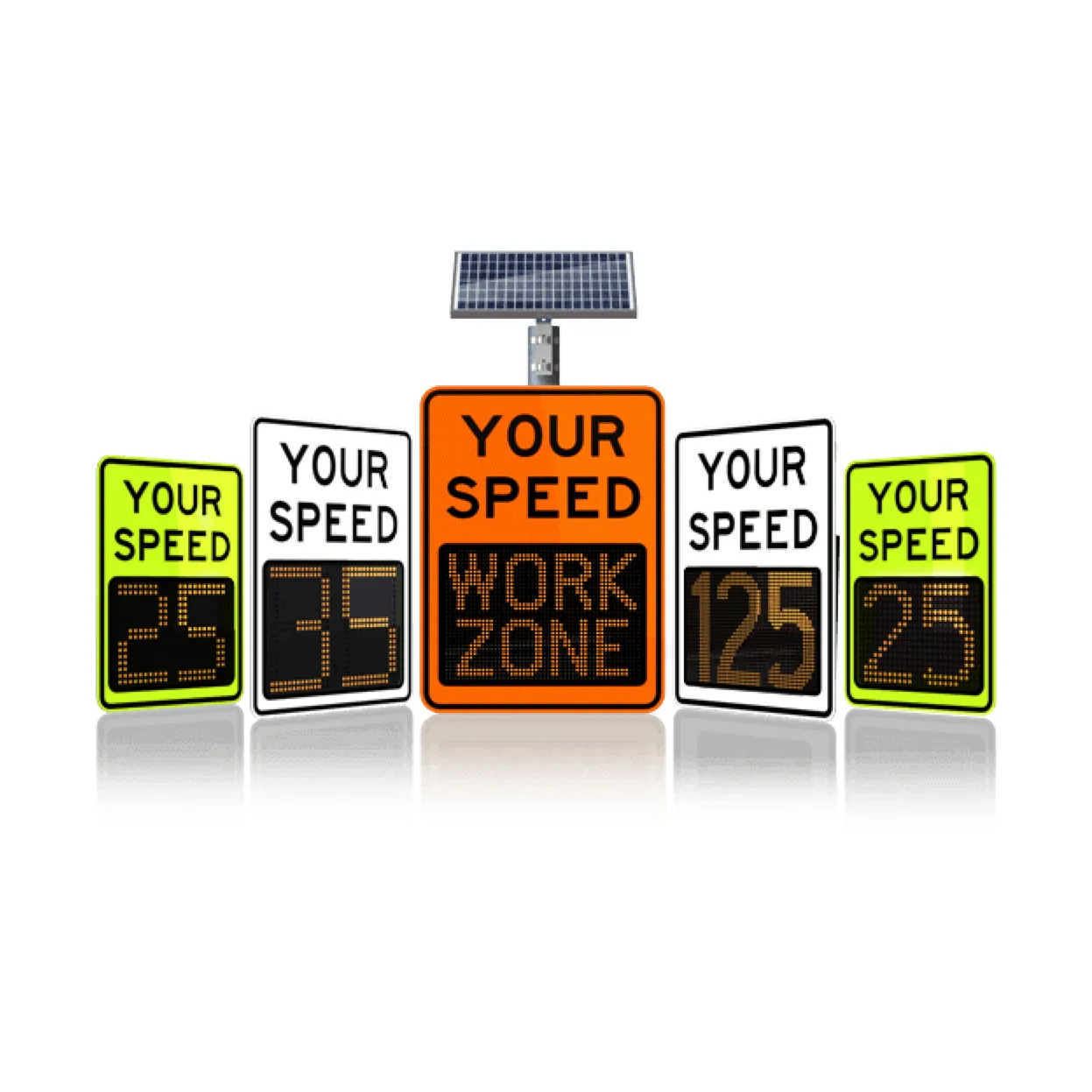 Hight Quality Led Electronic Solar Radar Speed Limited Sign Speed Radar ...