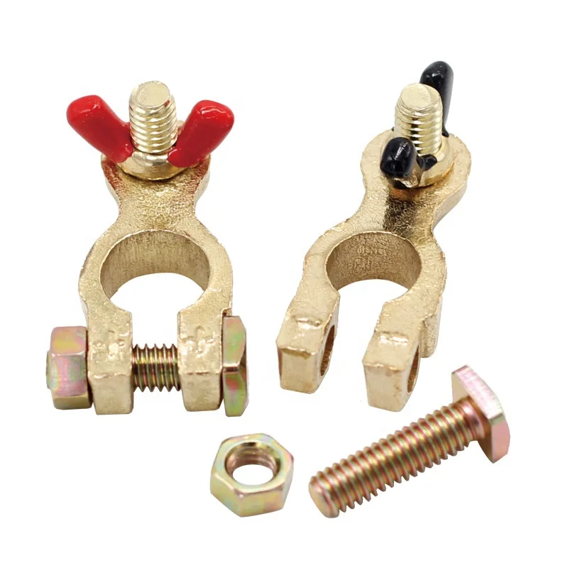 Universal Positive Negative Auto Cable Connector Clips Battery Terminal ...