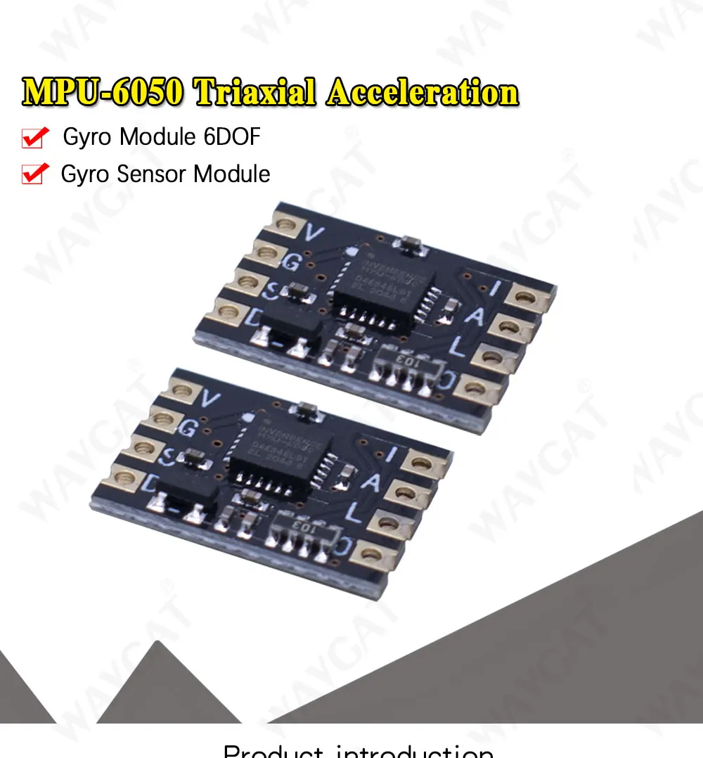 Zy-mpu6050 Triaxial Accelerometer Gyroscope Module 6dof Gyroscope ...
