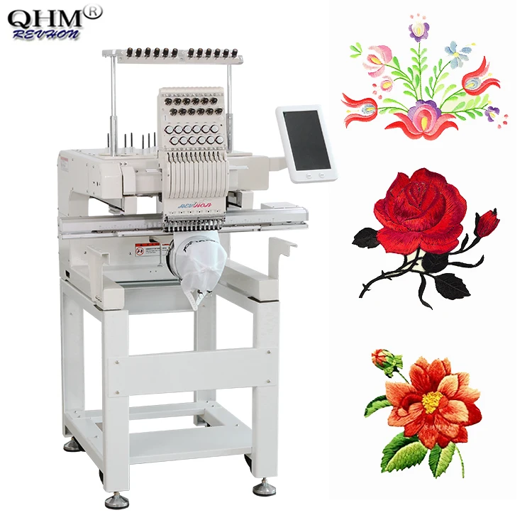 QHM&REVHON 12 Head Customizable Logo Industrial Automatic Embroidery ...