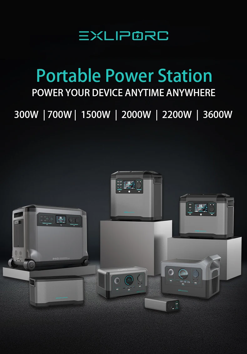 Exliporc Power Station 300w 700w 1200w 2000w 3000w Outdoor Camping ...