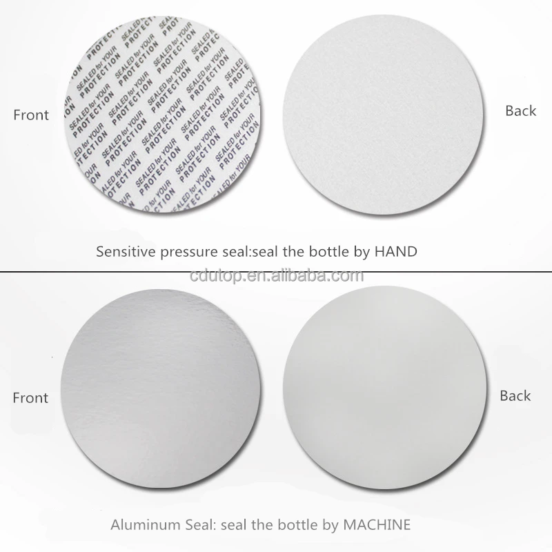 Silver Aluminum Heat Induction Seal Liner For Plastic And Glass Bottle ...