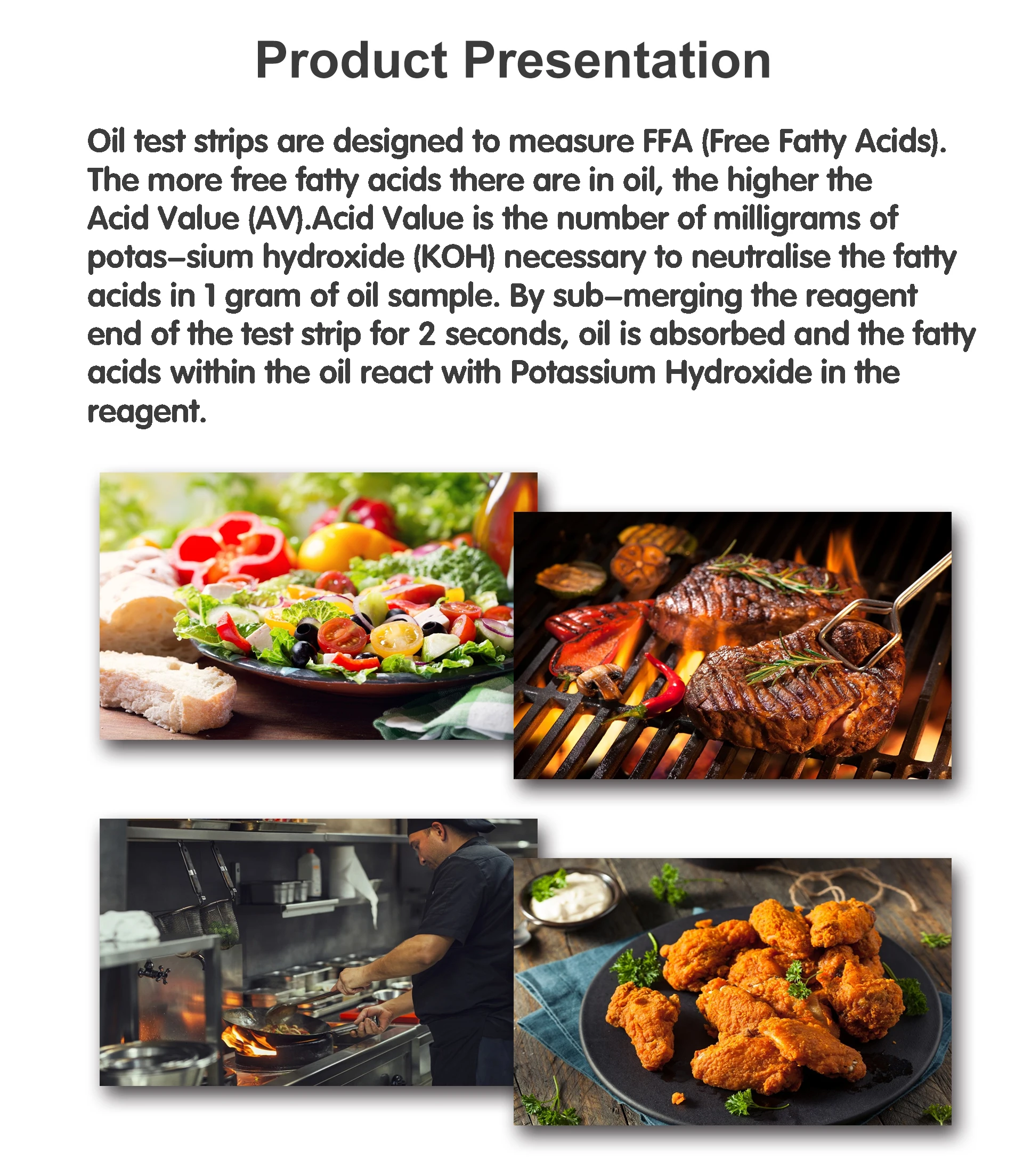 FFT Test Kit - Accurate Acid Value Testing for Cooking Oil