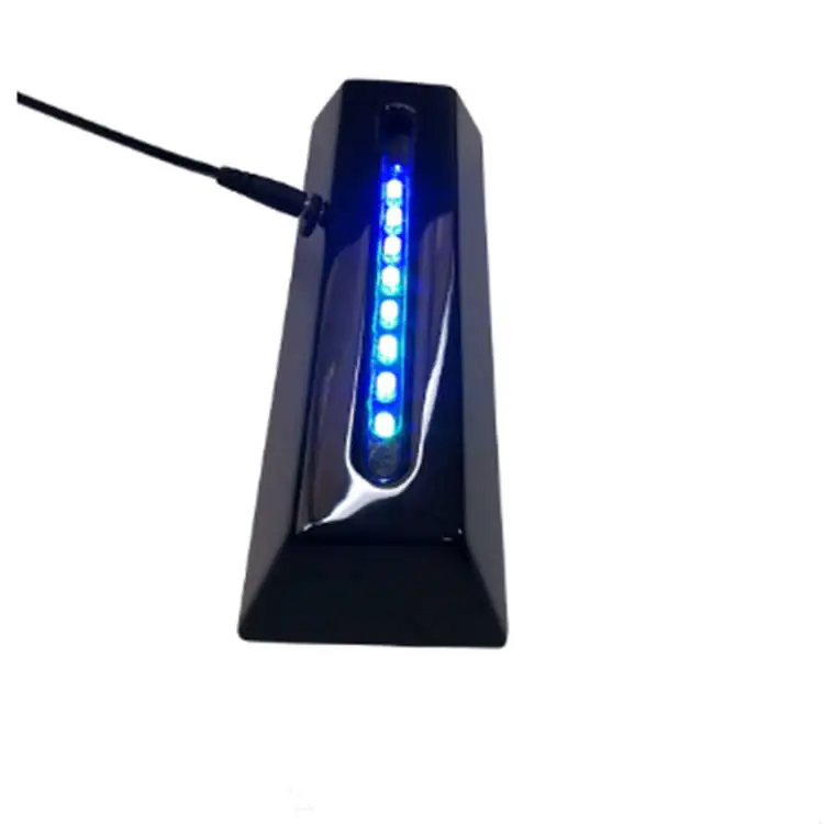 5" 2D Acrylic Display Stand Base Top slip 10mm Wooden Led Light Base ...