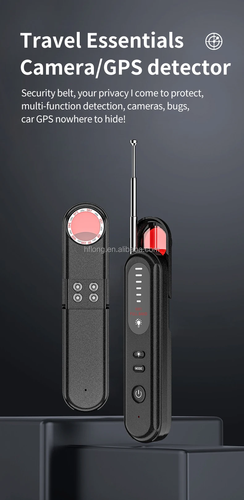 Mini Hidden Camera Detector Wireless RF Signal Finder Detector Bug ...