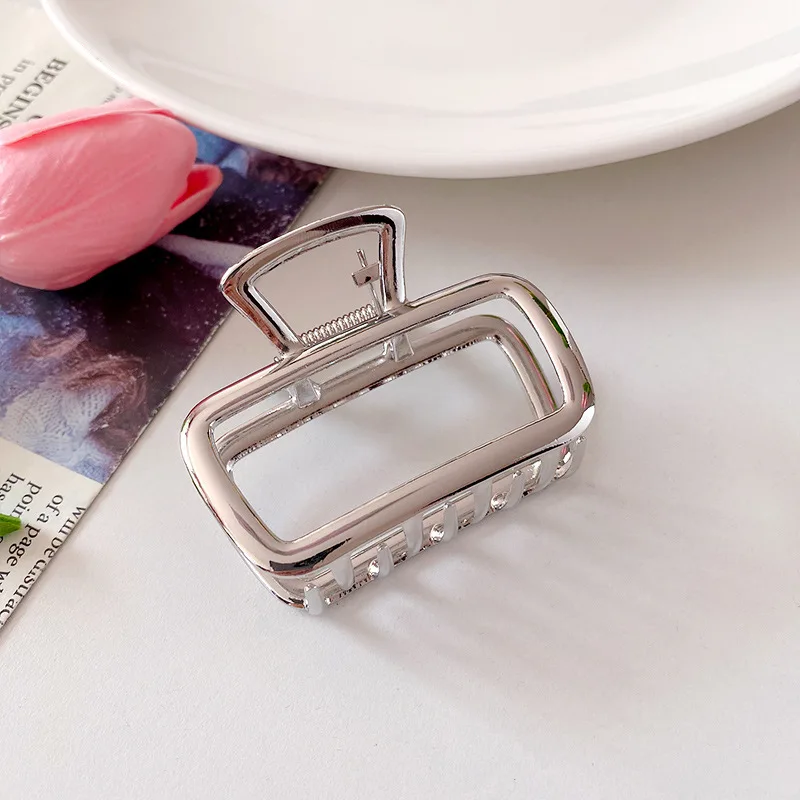 Fashion New Simple Metal Clip Headgear square Grab Clip Shark Male Main ...