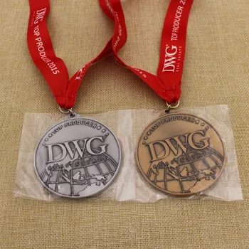 Custom Fun Metal Antique Gold Company Medals Free Design Trophies ...