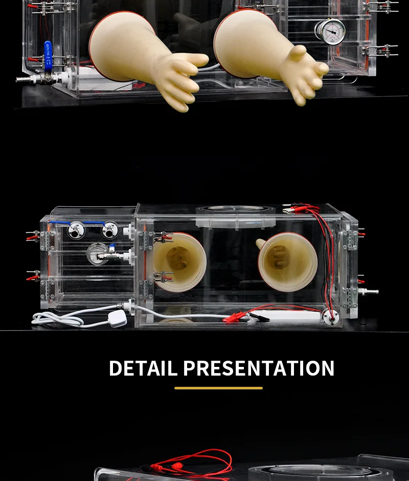 Acrylic Plastic Lab Negative Pressure Pmma Chamber Benchtop Inert ...