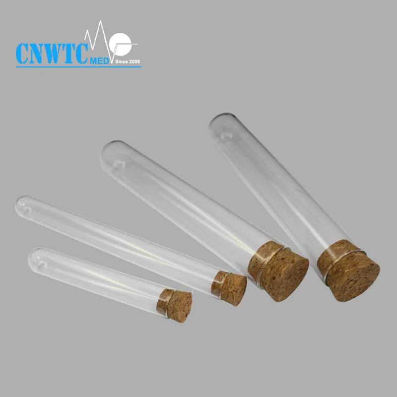 Leakproof Borosilicate Glass Test Tubes with Aluminum Caps