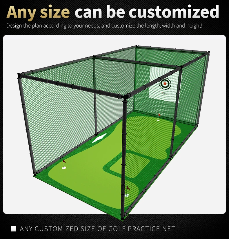 PGM LXW001 Heavy Duty Golf Hitting Net - 3x3 Driving Practice Cage for ...