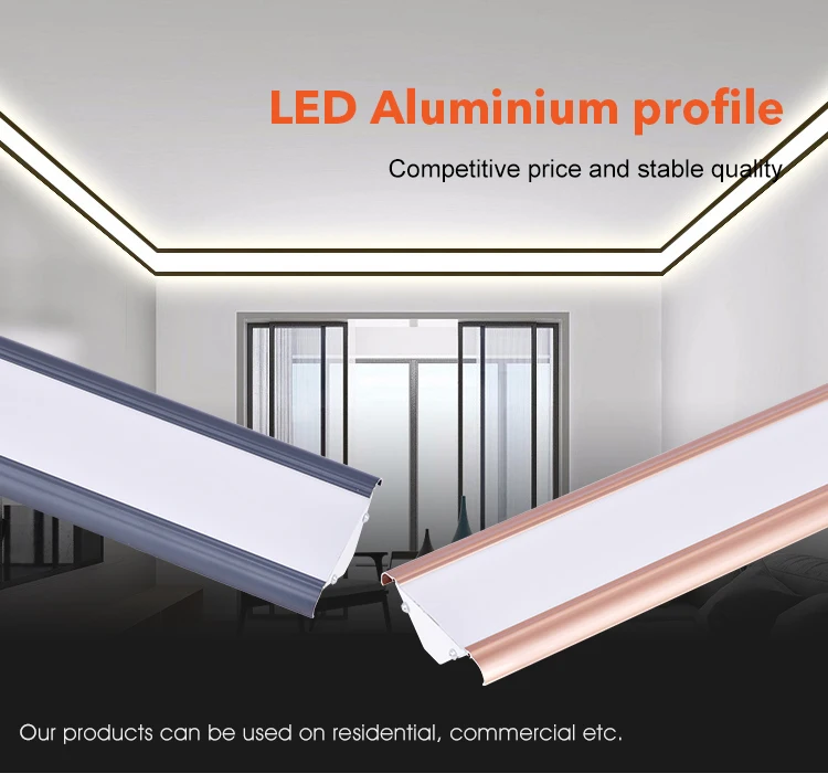 Aluminium Led Profile Easy Installation Intelligent Control Led Profile ...