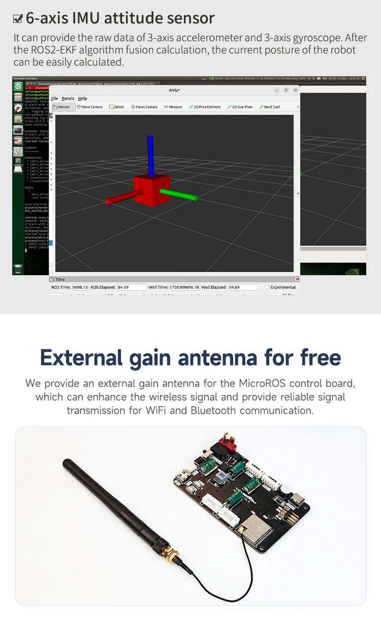 Esp32 Chip Microros Control Board With Serial Communication Mode Offer ...