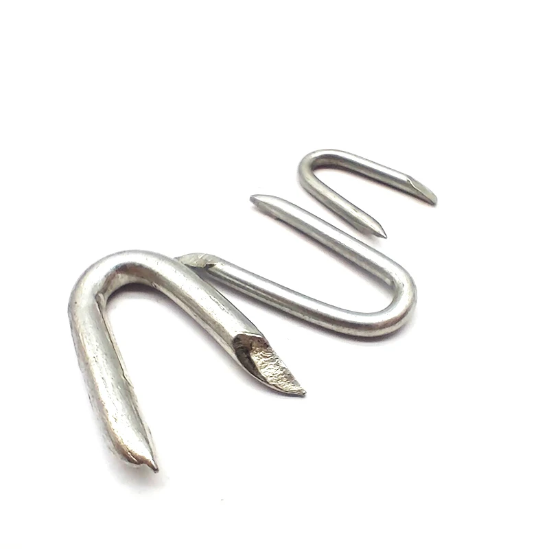 U Type Nails Fence Staple Stamped Point Hot Dip Galvanized/ Polished ...