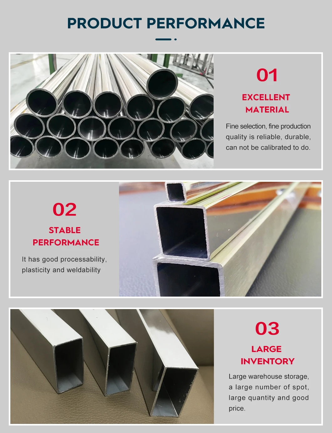 Stainless Steel Round Tube Pipe 304 10mm 130mm Diameter Non Rust Proof ...