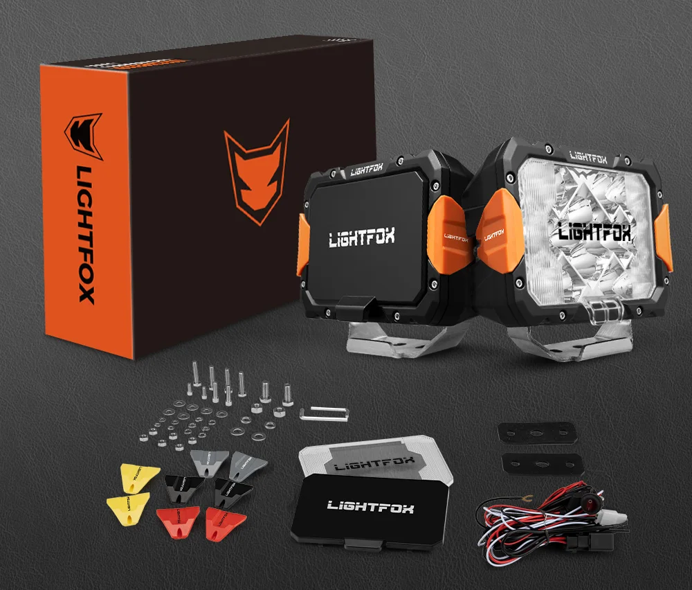 LIGHTFOX 9 Inch LED Offroad Driving Light - Waterproof & Durable, OEM