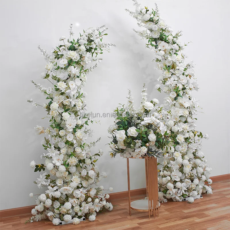 L-hoa004 Wholesale Wedding Arch Horn With Flower Backdrop Horn Arch ...
