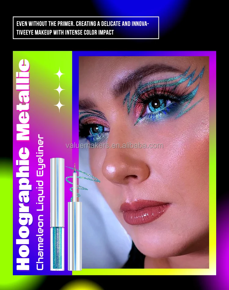 Multichrome Eye Liner - Long Lasting, Waterproof, Shimmering