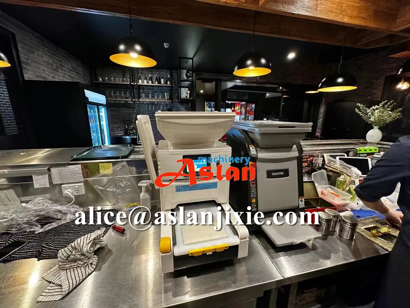 Shop Small Desktop Sushi Rice Rolling Machine - ASLAN MACHINERY