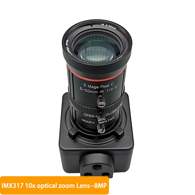 8MP 4K Autofocus CCTV Camera CMOS IMX317 With 8mm Lens 57 Degree High ...