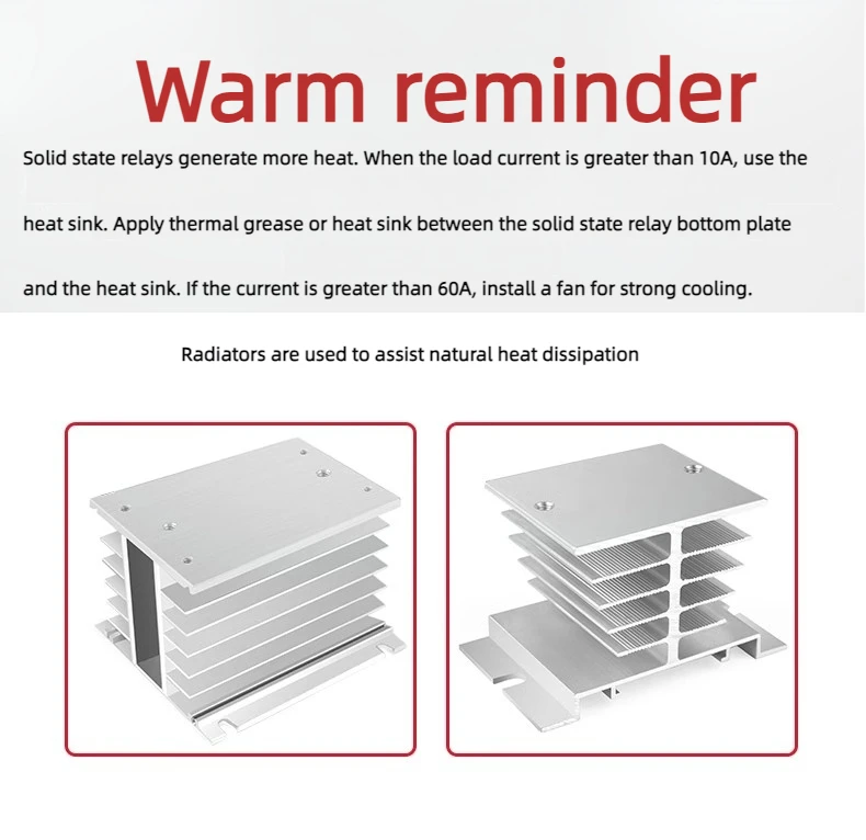 Fotek Yangming Solid State Relay Ssr-50da/50dd/75da/75dd Scr-25la/40la Single-phase Solid State ...