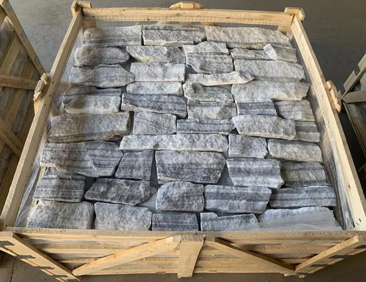 SH STONE Natural Stone Loose Strip Veneer Grey Cloud Quartzite Stone ...