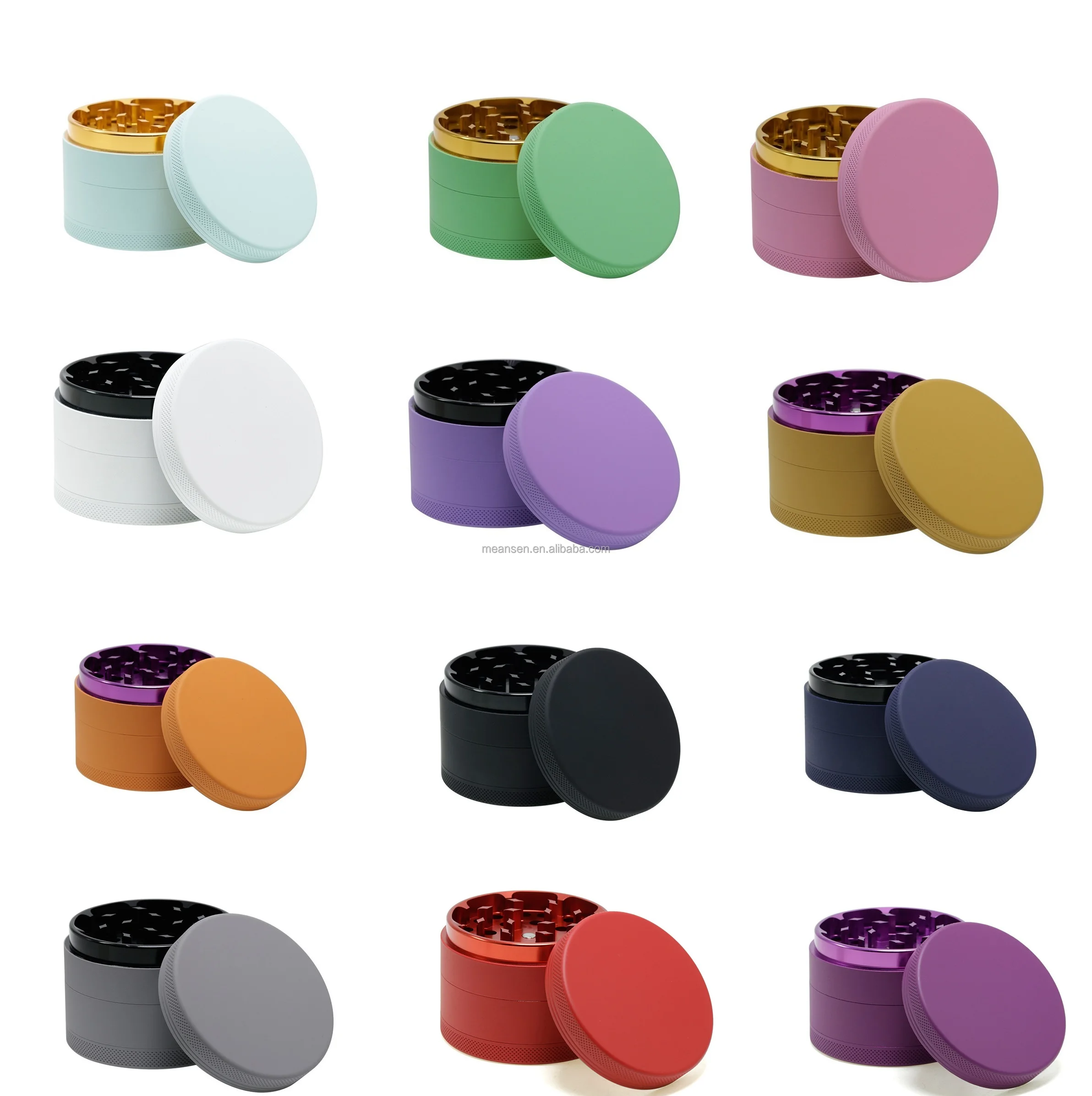 New Colors 4 Layer 40mm 50mm 55mm 63mm Matte Soft Touch Rubber Herb ...