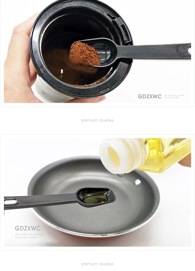 Black Spoon 3-ml 5-ml Pp Plastic Kitchen Measuring Products 2-in-1 ...