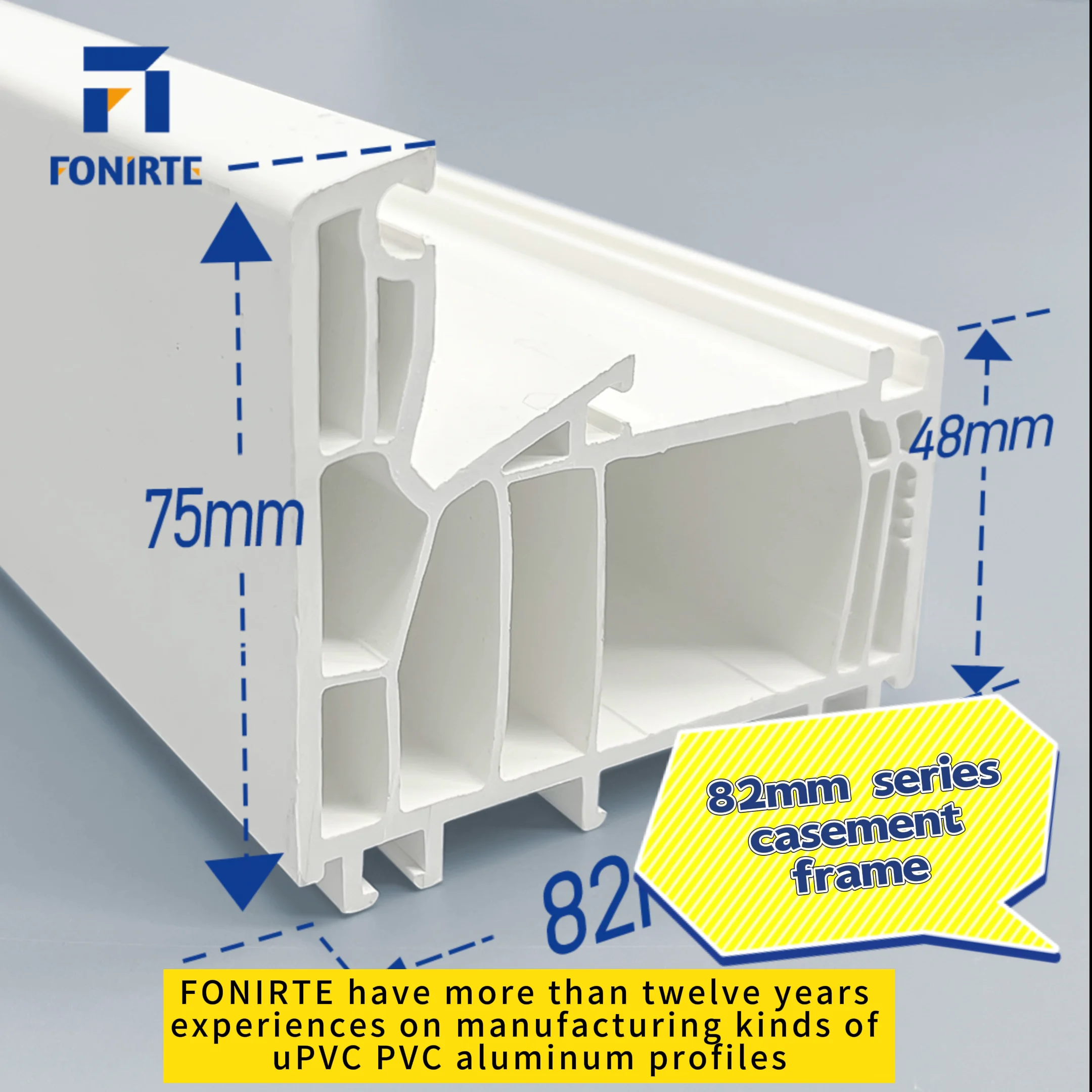 Ce Certified Upvc Windows Plastic Pvc Hollow Profile Made In China ...