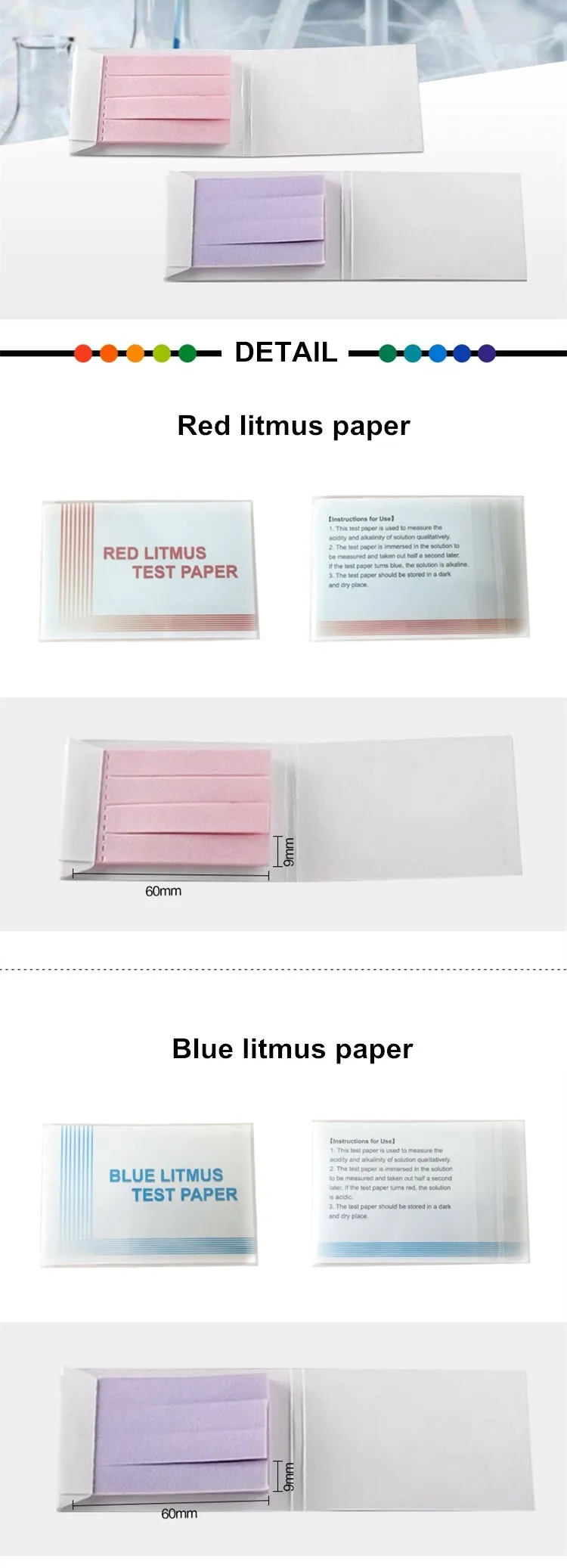 1-14 Ph Laboratory Paper Litmus Tester Urine Saliva Acid-base Precision ...