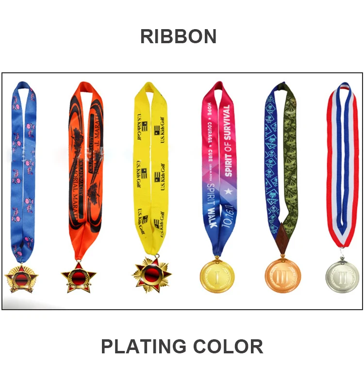 Metal Award Medals Fashionable Style With Neck Ribbon Creative Medal ...