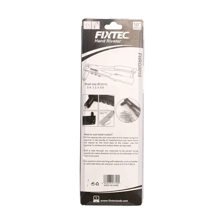 Fixtec Other Hand Tools Manual Rivet Gun Heavy Duty 10" Hand Riveter ...