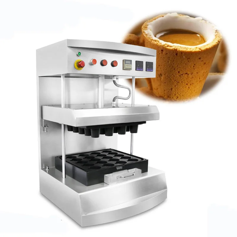 Biscuit Cookie Ice Cream Milk Tea Cup Waffle Maker Machine